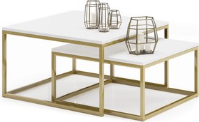 ADRK Furniture Konferenční stolek 2v1 KAMA CT-KAM-G-W