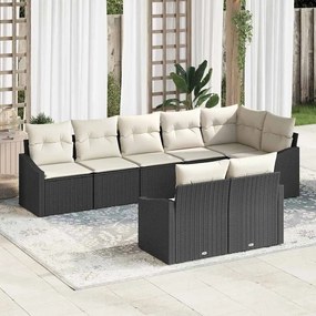Set pohovek 8 ks Černá polyratan 3346767