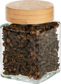 Sada 24ks hranatých kořenek s bambusovým víčkem (100 ml) VILDE se schůdky (3patra)