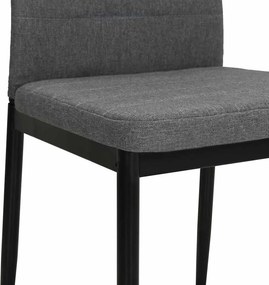 Jídelní židle 2 ks světle šedé textil 246181
