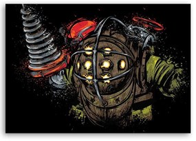Gario Obraz na plátně Hra Bioshock Big Daddy - Dr.Monekers Rozměry: 60 x 40 cm