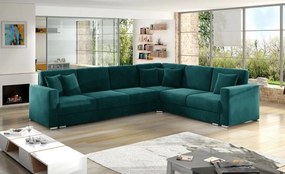 Rohová sedací souprava NERO DELUXE 308x230 univerzální zelená