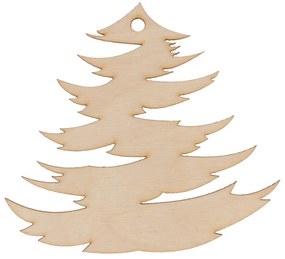 Dřevěná vánoční ozdoba dekorace stromeček galanteriadrew