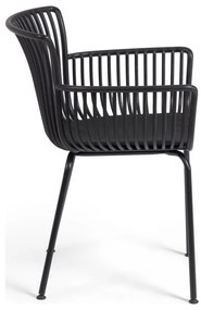 Černá plastová zahradní židle Kave Home Surpika