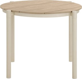 House Nordic Zahradní jídelní stůl ABELA béžový ø90 cm 7501155