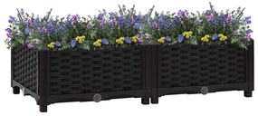 Vyvýšený záhon 80 x 40 x 23 cm polypropylen 316527