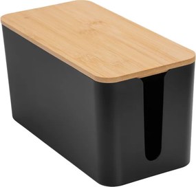 Organizér pro kabely VOJENS černý / hnědý