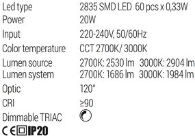 Světla a lustry REDO GROUP Redo ONDULA lustr do kuchyně - kouřové sklo LED 20W CCT 2700K/3000K
