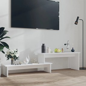 TV stolek bílý 180 x 30 x 43 cm kompozitní dřevo
