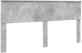 Rám postele s čelo Betonově šedá 180 x 200 cm Kompozitní dřevo 3410864