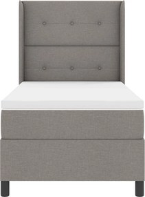 Postel s boxspringem s polštářem Taupe 200 x 80 cm textil 3341613