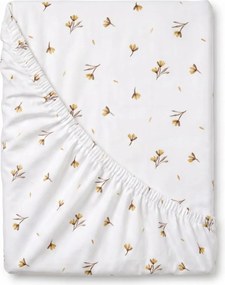 Kvalitex Bavlněné napínací prostěradlo Zvonečky žluté 90x200cm