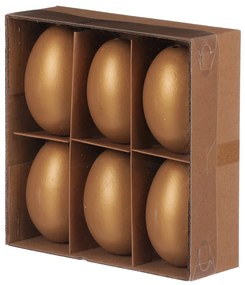 Vajíčko pravé, zlatá barva. Cena za sadu 6ks VEL7105 GOLD