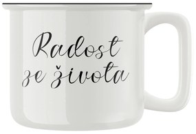 Mablo Keramický retro hrnek "Radost ze života" Hrnek: Keramický retro 500 ml