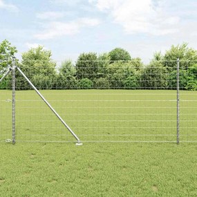 Venkovní euro plot s hroty 25 x 1 m Pozinkovaná ocel Stříbrná 3350771
