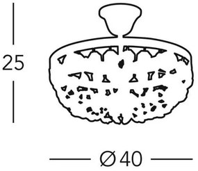 Kolarz 960.16K.3 - Křišťálový lustr na tyči VALERIE 6xE14/40W/230V 24K zlato