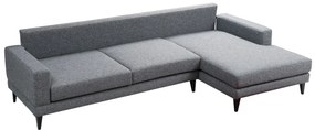 Hanah Home Rohová pohovka NORDIC tmavě šedá pravá 560ARE1104