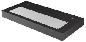 Redo 01-3016 nástěnné LED svítidlo Lamina pískově černé, 30W, 3000K, 26cm