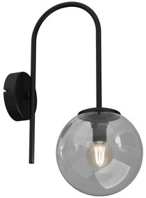 Luminex Nástěnná lampa CAMBRIDGE 1xE14/60W/230V černá LU3695