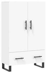 Skříň highboard bílá 69,5 x 31 x 115 cm kompozitní dřevo