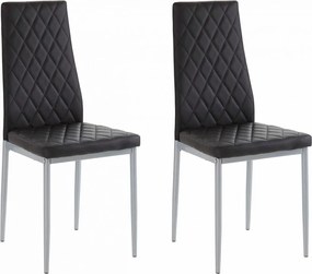 Danish style Jídelní židle Barat (SET 2 ks), černá