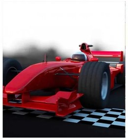 DIMEX | Vliesová fototapeta na zeď Formule MS-3-0310 | 225 x 250 cm | červená, černá, bílá