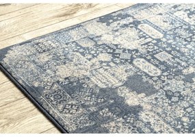 Vlněný kusový koberec Faris modrý 80x150cm