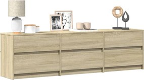 TV skříňka s LED dub sonoma 180 x 34 x 50 cm kompozitní dřevo 3307928