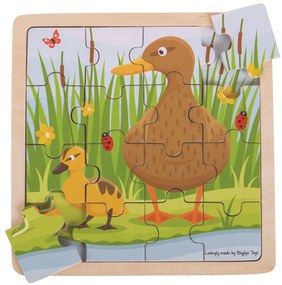 Bigjigs Toys puzzle Kačenka s káčátkem