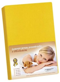 Bellatex JERSEY S ELASTANEM - sytá žlutá 200 x 200 cm