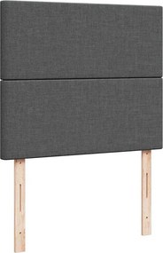 Box spring postel s matrací tmavě šedá 120x190 cm textil 3291989