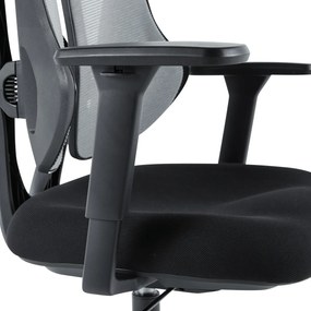 Ergonomická kancelářská židle E-racer VANTOR - šedá síťovina