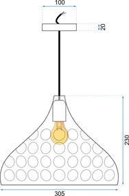 Toolight Rea, Zrcadlová lampa Závěsné APP272-1CP, OSW-00877