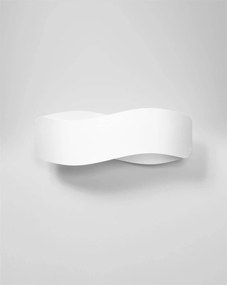 Nástěnné svítidlo Tila, 1x bílé kovové stínítko, (40 cm)