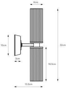 Markslöjd 109027 - Koupel. nástěnná lampa RIMINI 2xG9/20W/230V IP44 lesklý chrom