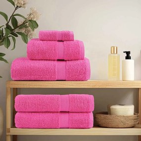 Premium ručníky SOLUND 2 ks růžové 100 x 200 cm 600 g/m² 137533