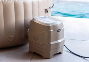 Intex | Vířivý bazén Pure Spa Bubble HWS 8 NP + Solární sprcha UNO 35 l hliníková s LED světlem | 19900165