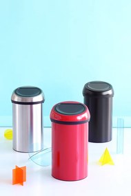 Brabantia TOUCH BIN Dotykový odpadkový koš 60 l - leská ocel - černé víko