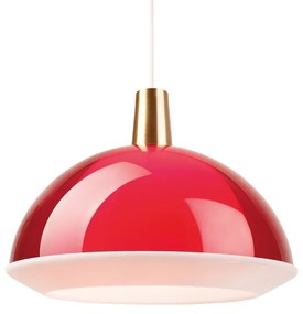 Závěsná lampa Kuplat 400, červená