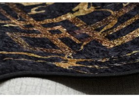 MIRO 51333.801 mycí kobereček Mramor, rám protiskluz černý / zlatý velikost 160x220 cm | krásné koberce cz