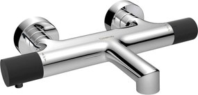 Sapho Solaris - Vanová termostatická baterie, chrom/matná černá WD010CB