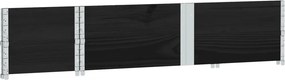 Zahradní truhlík černý 150x50 cm masivní borové dřevo 3295408