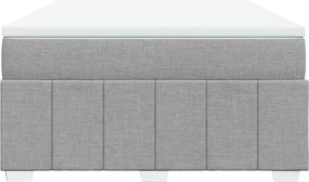 Box spring postel s matrací světle šedá 140 x 200 cm textil 3285477