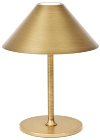 Halo Design 800841 stolní lampa Hygge na baterie, starožitná mosaz, 3W, 20cm