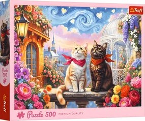 TREFL Puzzle Kočičí láska / 500 dílků / 48 x 34 cm