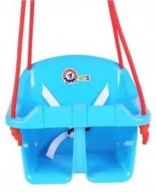 Houpačka Baby plast modrá nosnost 20kg 36x30x29cm 24m+