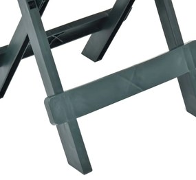Skládací zahradní stolek zelený 45 x 43 x 50 cm plast - Default Title