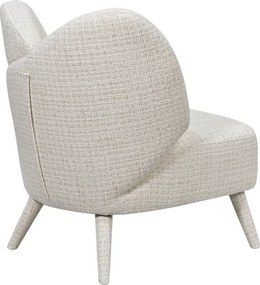 Designové křeslo Leith lounge bouclé béžové