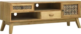 vidaXL TV stolek vyřezávaný hnědý 120 x 30 x 42 cm dřevo [285768]