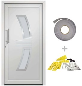 Vchodové dveře bílé 98 x 200 cm,  3057561